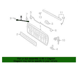 65770-0C090 - Tailgate Support Cable 2000-2006 Toyota Tundra | Ourisman ...