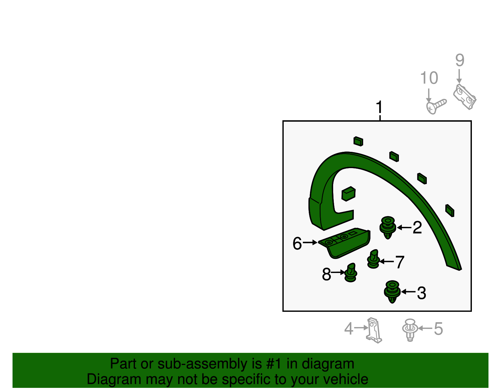 TK4851W50H - Wheel Opening Molding 2016-2023 Mazda CX-9 | Mazda Parts ...