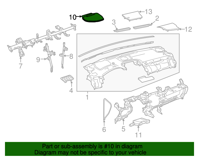 2015-2016 Lexus Finish Panel 55410-78030-C0 | OEM Parts Online
