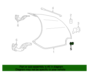 2012-2018 Fiat 500 Support Rod Bushing 68070288AA | TascaParts.com