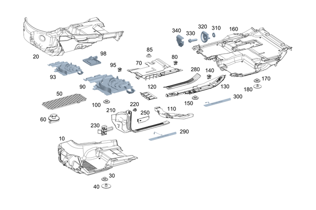 167-680-17-11 - Cover Rail 2021-2025 Mercedes-Benz Maybach GLS600 ...