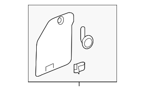 2016-2019 Chevrolet Volt Interior Quarter Panel Trim Panel Access Cover ...