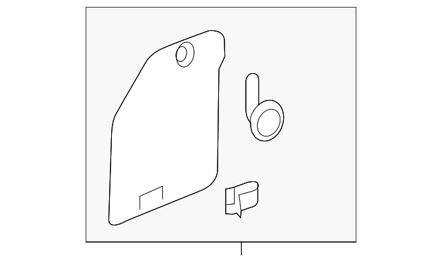 2016-2019 Chevrolet Volt Interior Quarter Panel Trim Panel Access Cover ...