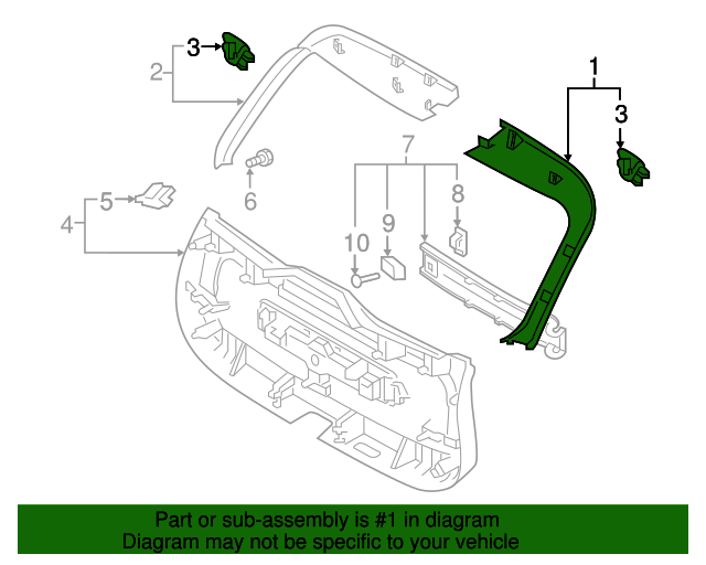 39825231 - Upper Trim - 2016-2020 Volvo XC90 | Volvo OEM Parts Direct