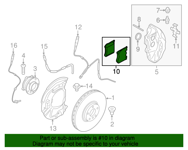 34-11-6-799-964 - Brake Pads - 2010-2018 BMW | Buy BMW Parts Now