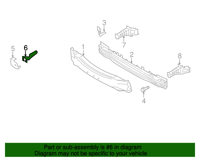 2014-2018 Volvo Front Bracket 31349722 | TascaParts.com