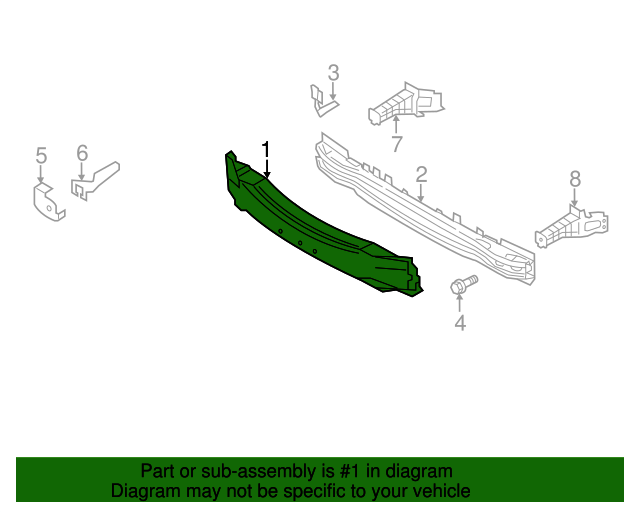 2014-2018 Volvo Energy Absorber 31323834 | Genuine Volvo Replacement Parts