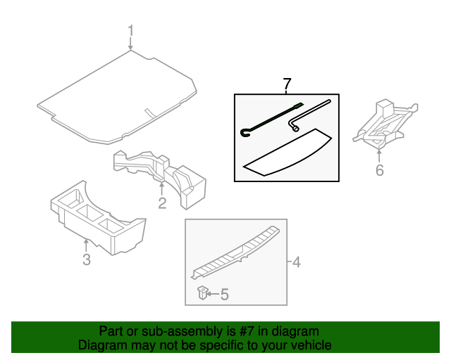 99501-4J800 - Tool Kit 2011-2017 Nissan Juke | Nissan Parts ...