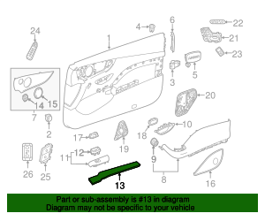 238-727-43-00 - Lining 2018-2023 Mercedes-Benz | AutoNationParts.com