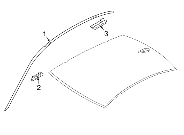 51137443691 - 2017-2022 BMW Roof Molding (51-13-7-443-691) | BMW of ...