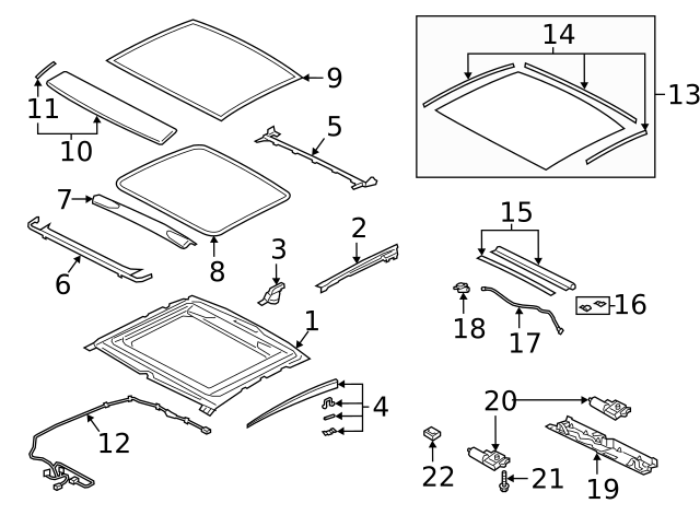 2019-2020 Volkswagen Jetta Frame Assembly Repair Kit 17A-898-900 ...