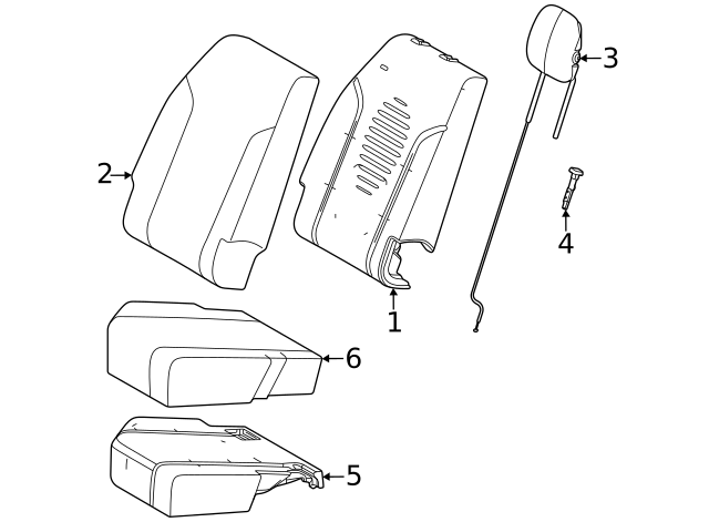 2021-2022 Toyota Sienna Seat Cushion Pad 79235-08070 | Toyota Parts Center