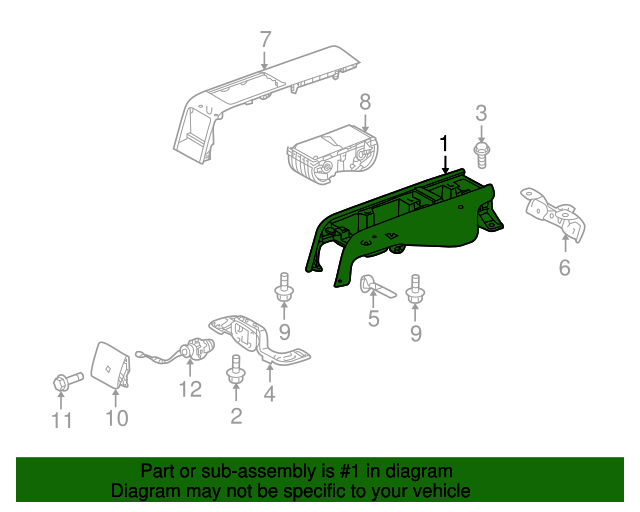 2010-2015 Lexus Console Assembly 58901-53010-C0 | OEM Parts Online