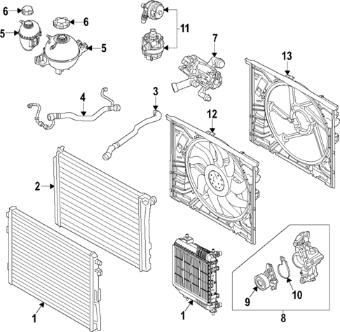 Cooling System for 2020 BMW X7 | BMW Parts Source