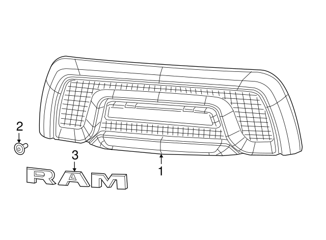 2017-2018 Ram 2500 Grille 6CY79RXFAA | TascaParts.com