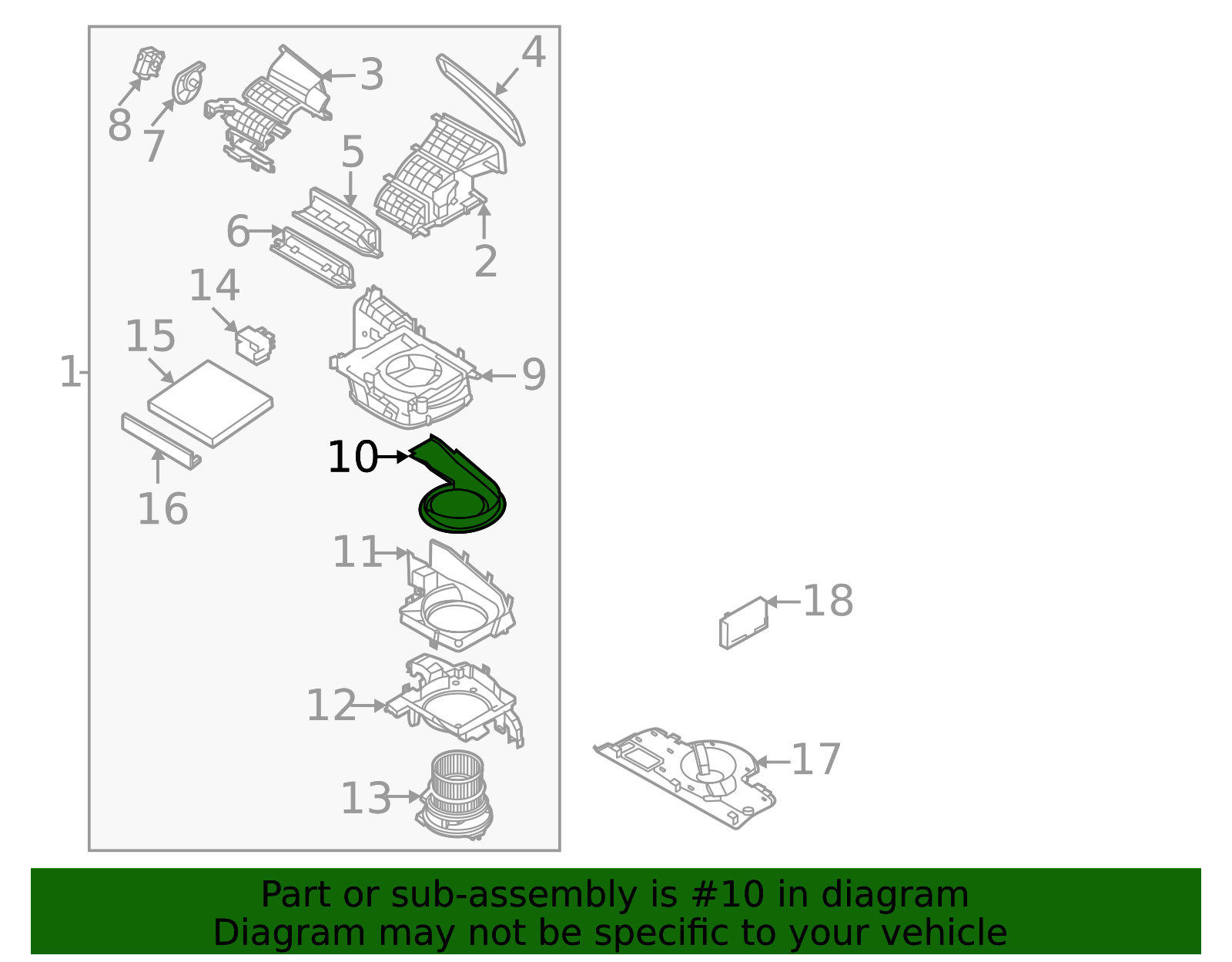 97206-R5100 - HVAC Blower Motor Housing 2023-2025 Kia | Kia.Parts Store