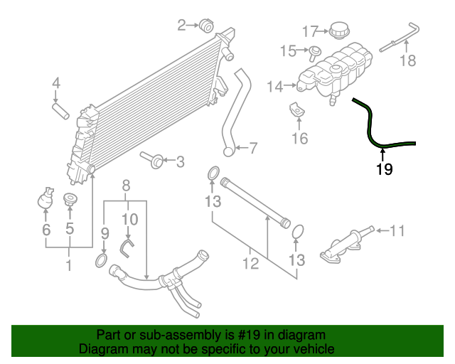 2015-2020 Ford F-150 Reservoir Hose FL3Z-8A365-B | OEM Parts Online