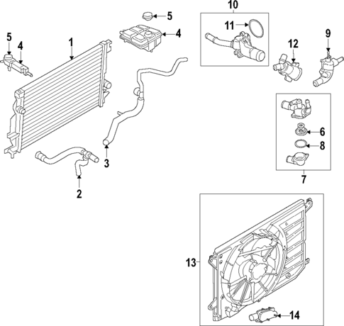 Cooling System for 2013 Ford C-Max | OEM Parts Online