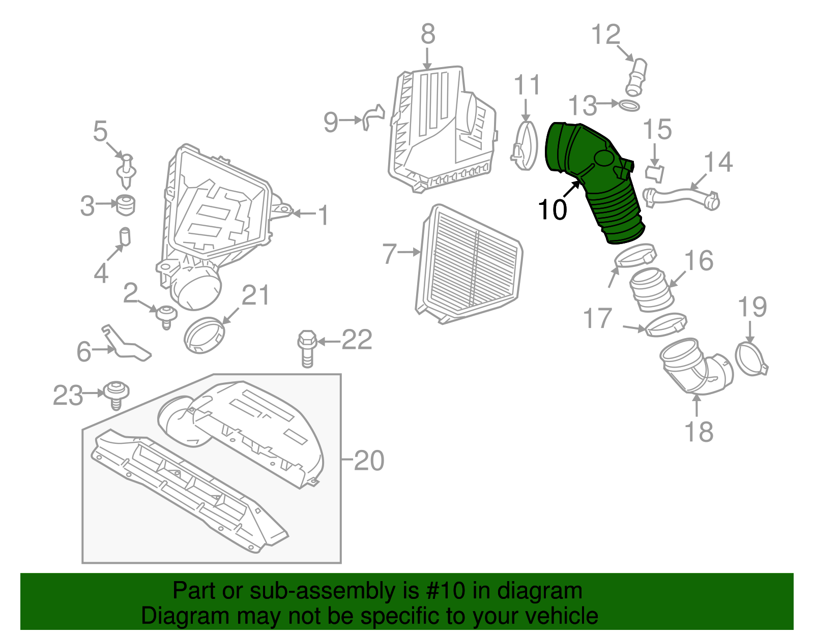 2010-2012 Hyundai Genesis Coupe Intake Hose 28138-2M030 | OEM Parts Online