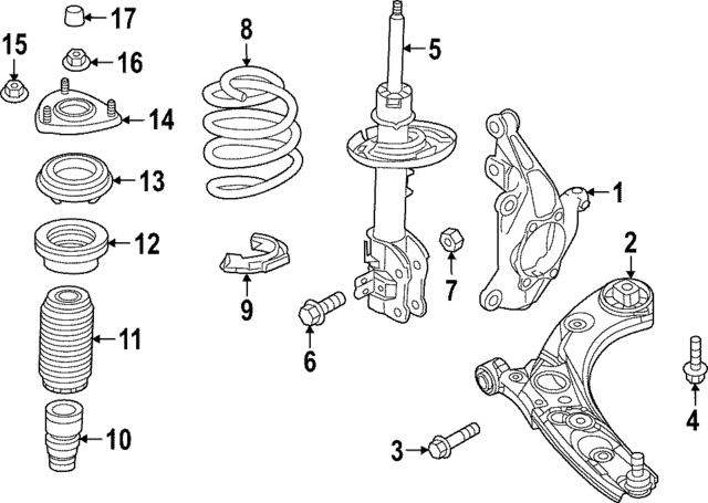 2023-2024 Mazda CX-50 Lower Control Arm VA40-34-300C | QuirkParts