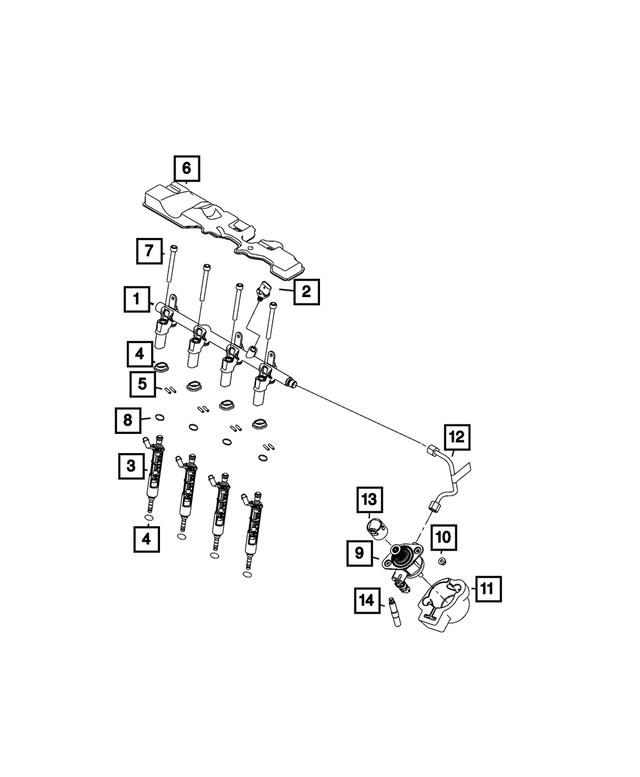 5281483AA - Fuel Injector - 2018-2023 Mopar | World Parts Direct