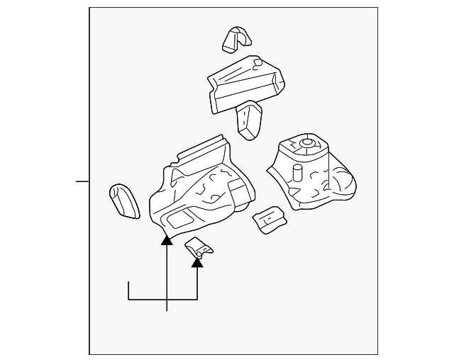 2003-2008 Toyota Matrix Apron Assembly 53702-02070 | Toyota Parts Center