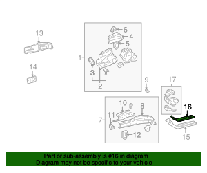 57033-02030 - Side Rail Extension Reinforcement - 2003-2009 Toyota ...