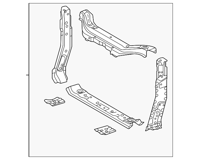 2016-2020 Toyota Mirai Radiator Support Panel 53205-62010 | Toyota ...