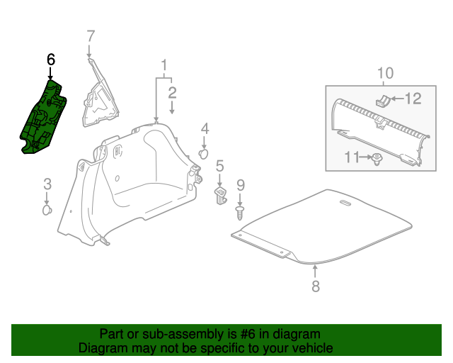 2018-2020 Honda Accord Insulator, R Rear Wheelhouse (Front) 74641-TVA ...