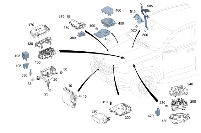 167-540-92-03 - Control Unit Box 2020-2025 Mercedes-Benz | Mercedes ...