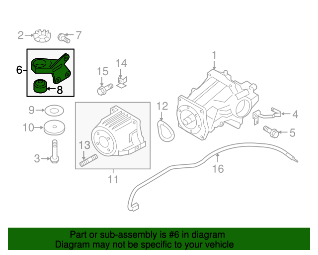 3517A074 - Mount Bracket 2007-2024 Mitsubishi | Mitsubishi Direct Parts