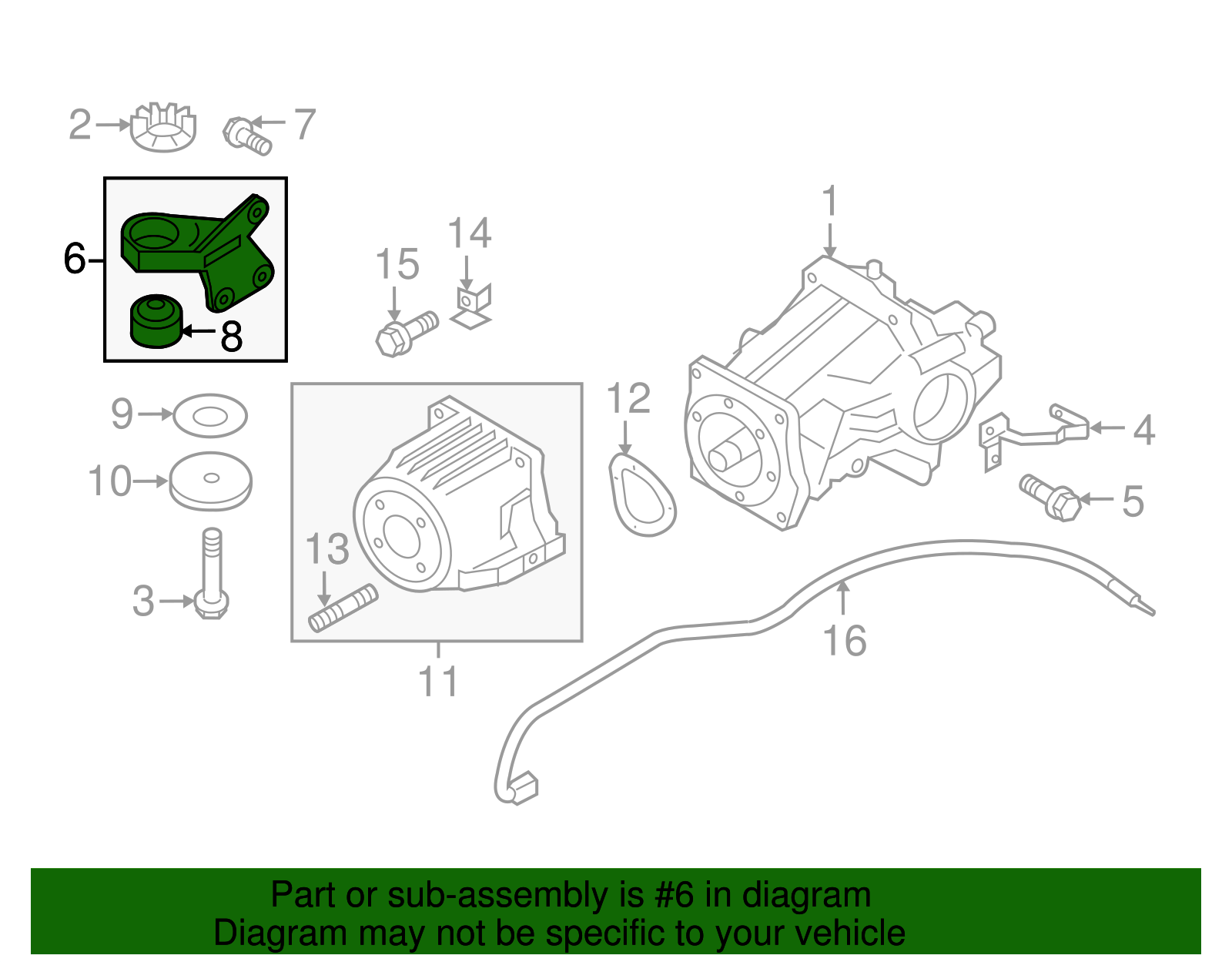 3517A073 - Mount Bracket 2007-2024 Mitsubishi | Mitsubishi Direct Parts