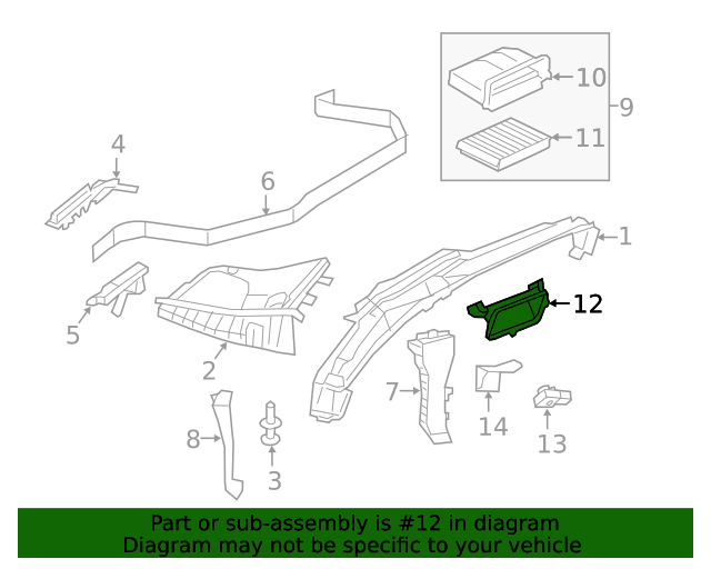 213-830-86-03 - Air Duct 2016-2023 Mercedes-Benz | AutoNationParts.com