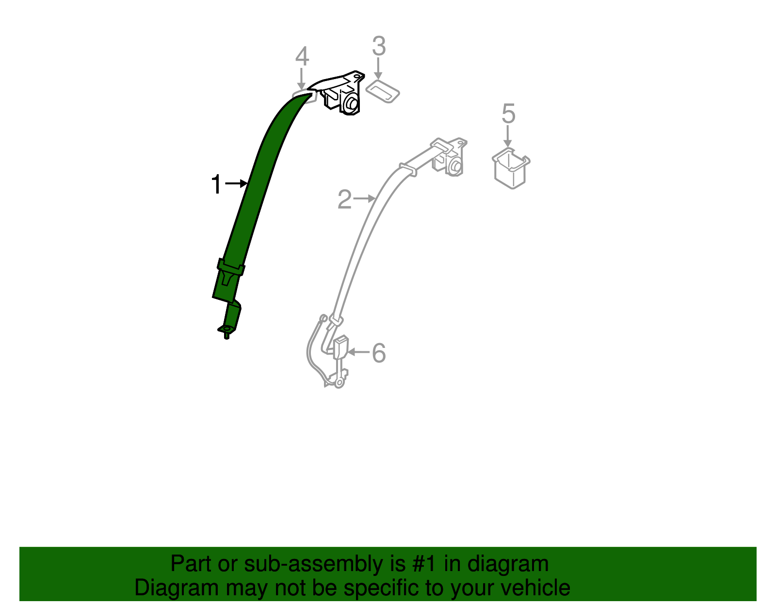 88844-1MA0A - Outer Belt Assembly 2011-2018 Infiniti | INFINITI Parts ...