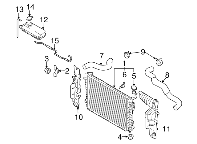2005-2010 Kia Sportage Air Guide 29136-1F000 | Genuine Kia Parts ...