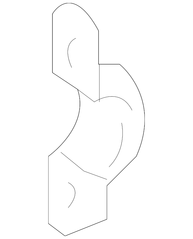 25334-2E000 - Radiator Assembly Upper Bracket 2005-2010 Kia Sportage ...