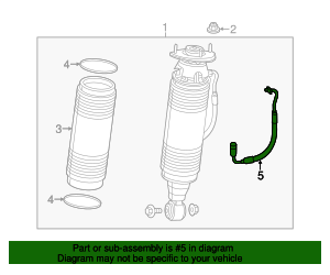 231-320-24-54 - Power Steering Pressure Hose 2013-2020 Mercedes-Benz ...