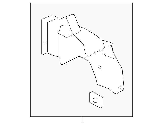 2007-2010 Hyundai Elantra Splash Shield 86821-2H000 | OEM Parts Online