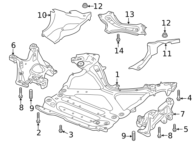 2019-2024 Audi Mount Bracket 80A-399-296-S | AutoNationParts.com