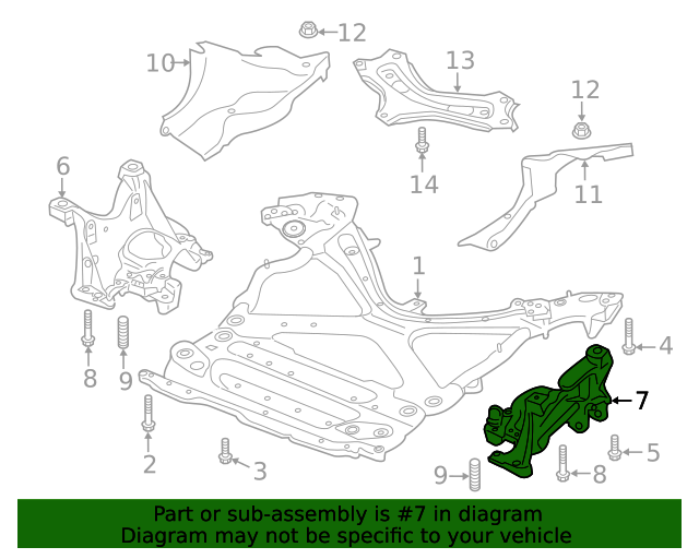 80A-399-295-S - Mount Bracket 2019-2024 Audi | Audi OEM Parts