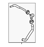 Audi OEM Rear Hose Part# 5Q0-122-157-AK | OEM Vehicle Parts
