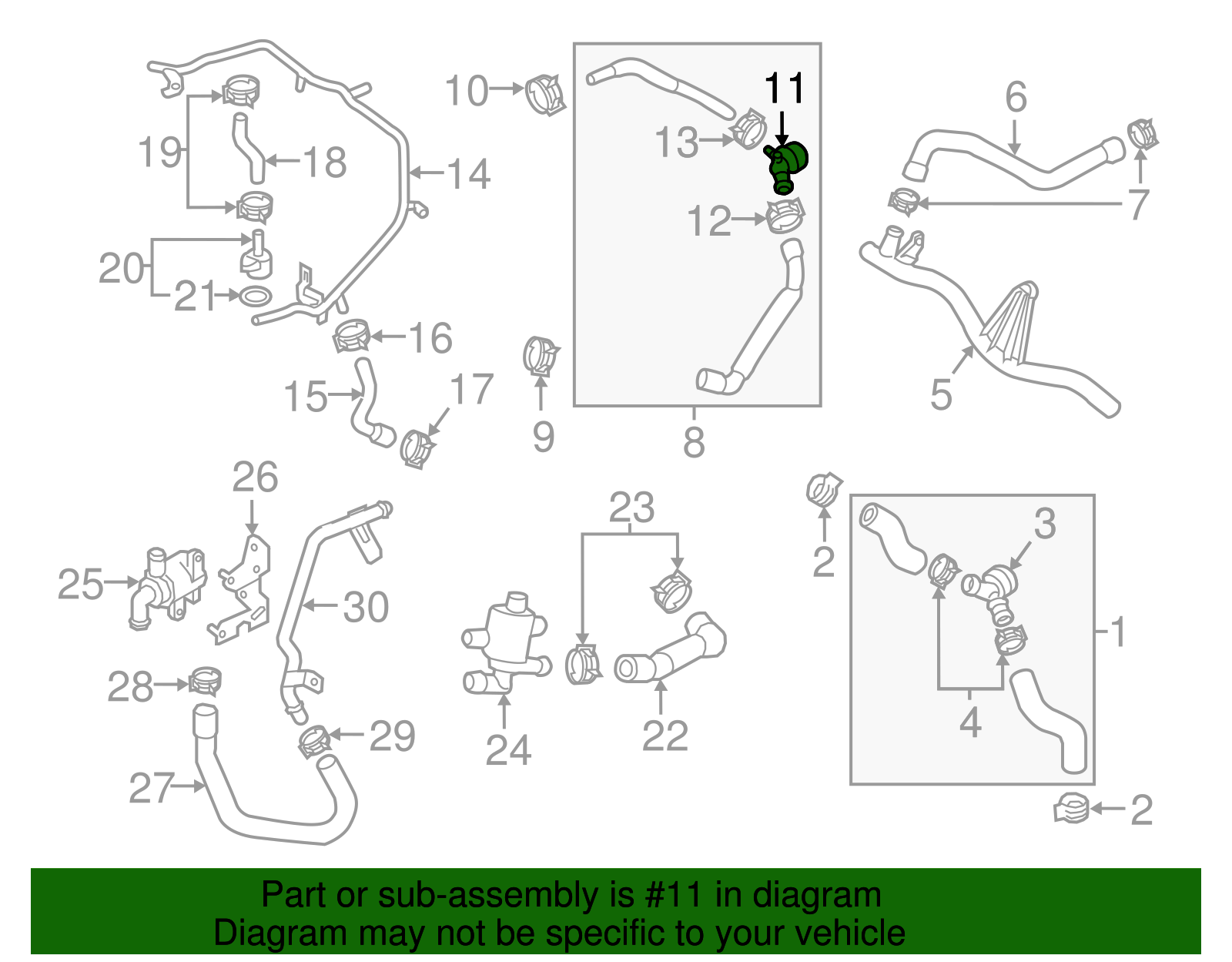 2015-2024 Audi Hose Assembly Coupling 5Q0-122-291-BB | Flow Audi Parts ...