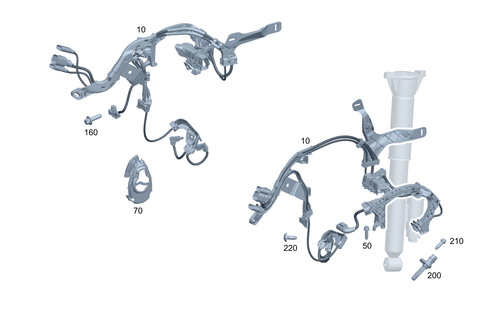 Rear Axle Wiring for 2022 Mercedes-Benz C300 | Mercedes-Benz USA Parts