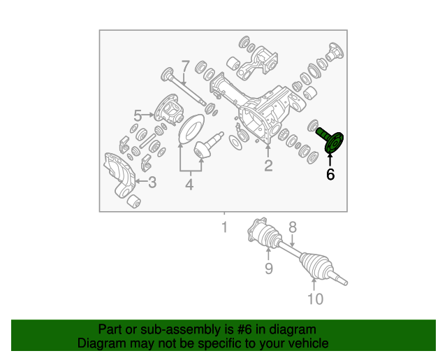 2004-2015 Nissan Flange - Driver's Side (LH) 38220-8S11A | TascaParts.com