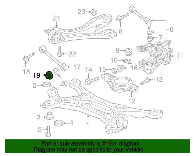 90215-SHJ-A00 - Shock Lock Nut 2011-2024 Honda Odyssey | Honda Parts Online