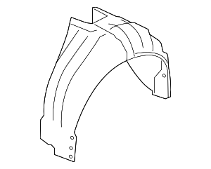 2017-2020 Infiniti Q60 Wheelhouse Liner 76749-5CA0A | Faulkner Infiniti ...