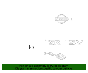 84890-6LB0A - Nameplate 2020-2024 Nissan Sentra | Nissan Parts ...
