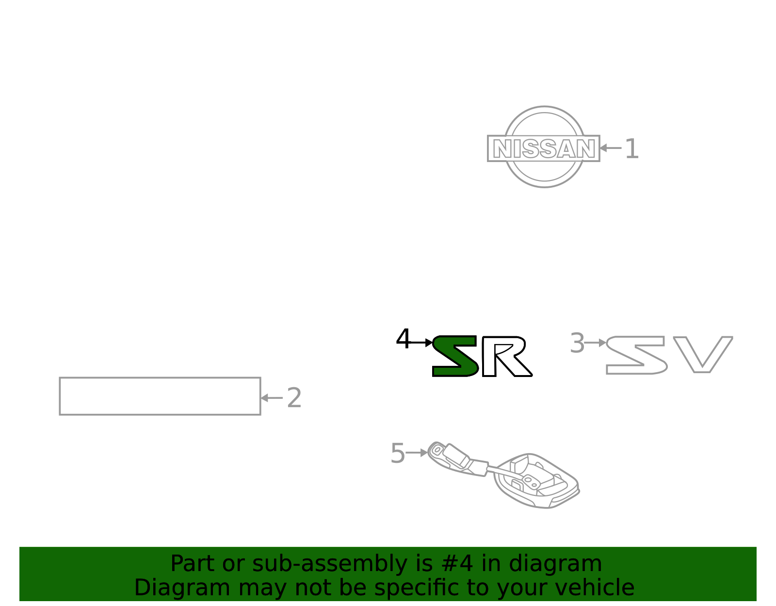 84895-6LD0A - Nameplate 2020-2023 Nissan Sentra | Nissan Parts ...