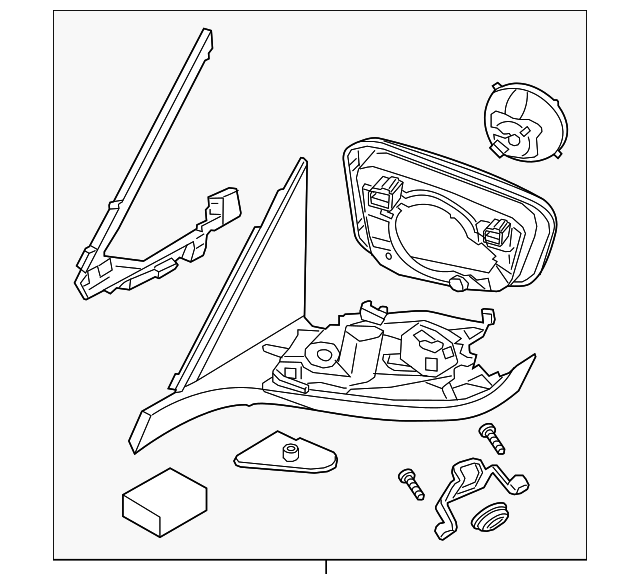 Genuine BMW 51-16-7-437-153 | Mirror Assembly | FREE Shipping on Most ...