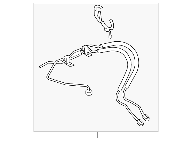 34610SA080 - Power Steering Pressure Hose - 2004-2008 Subaru Forester ...